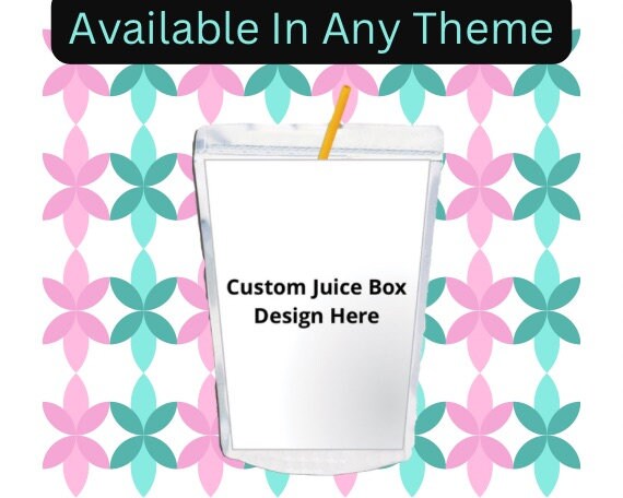 Custom Juice Box Custom Juice Pouch Birthday Favors Party - Etsy Canada