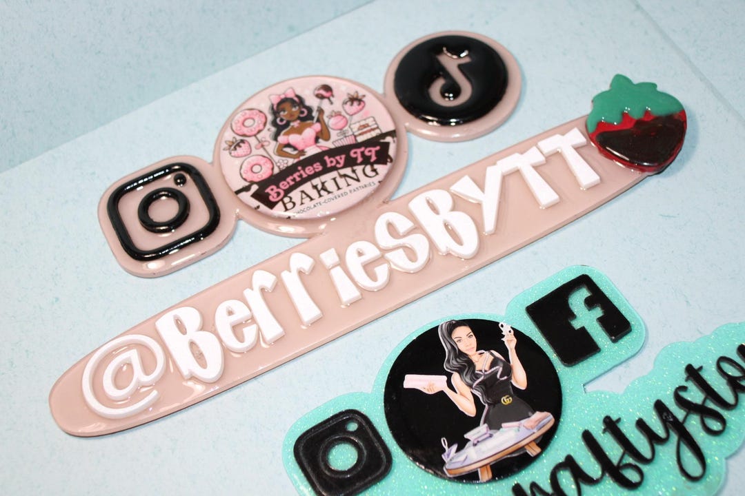 Custom Acrylic Business Logo Watermark: Social Media Photo Prop - Etsy
