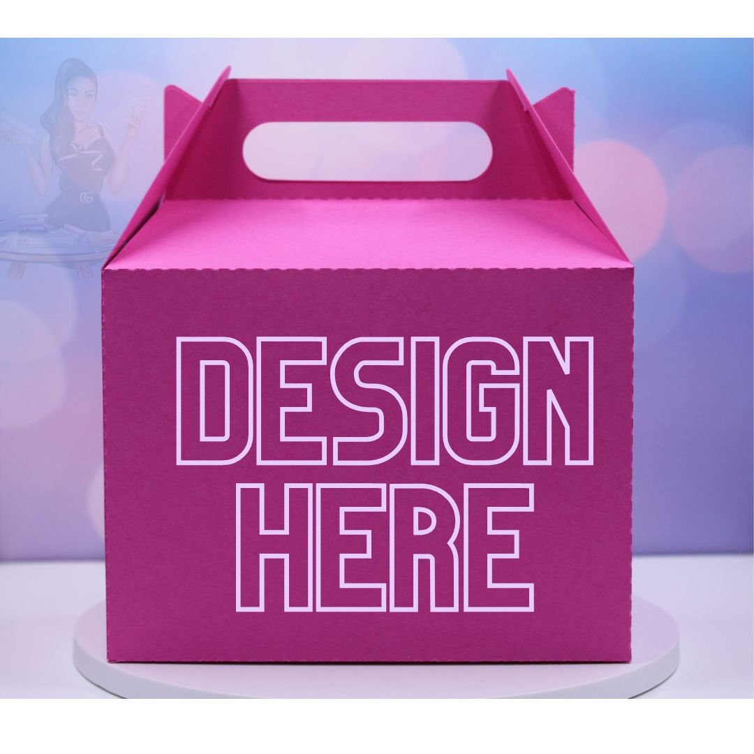 Custom Favor Box, Gable Box, Favor Box, Party Decor, Kids Party, Party ...