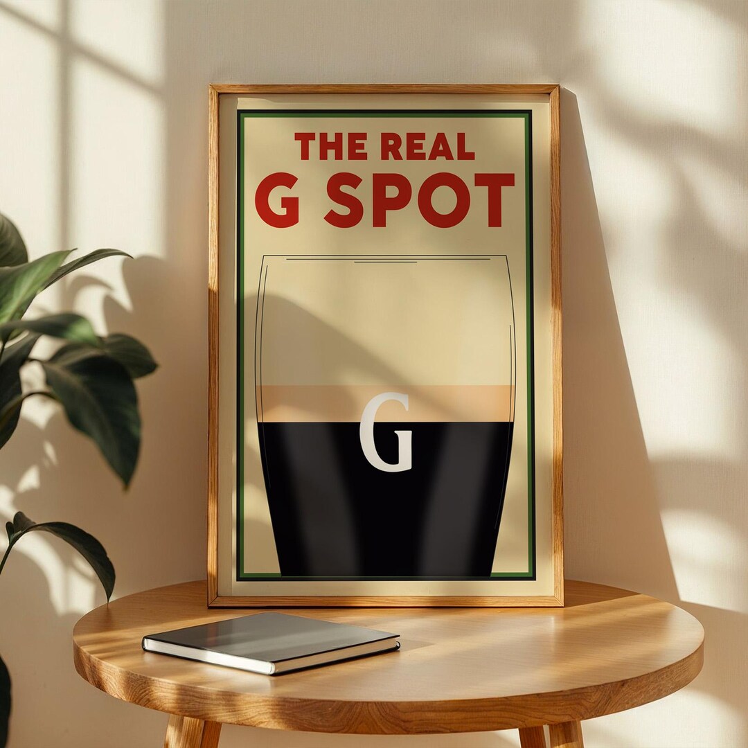 Split the G Poster, Funny Rude Print, Irish Stout Art, Birthday ...