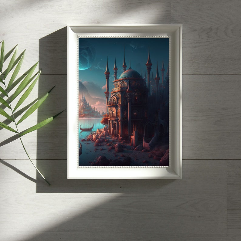 Surreal "oceanside Academy" Printable Wall Art / Dreamlike Visual ...
