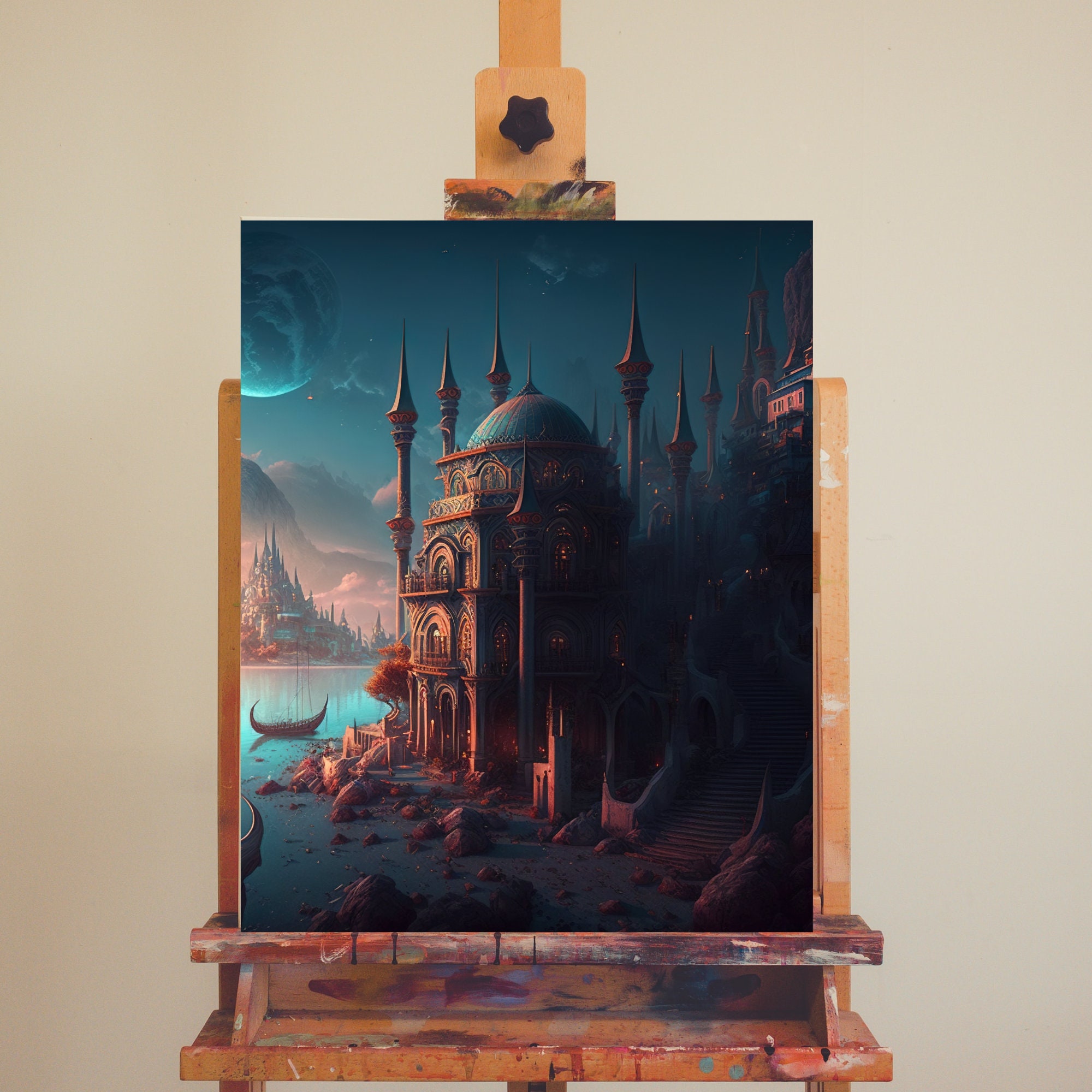 Surreal "oceanside Academy" Printable Wall Art / Dreamlike Visual ...