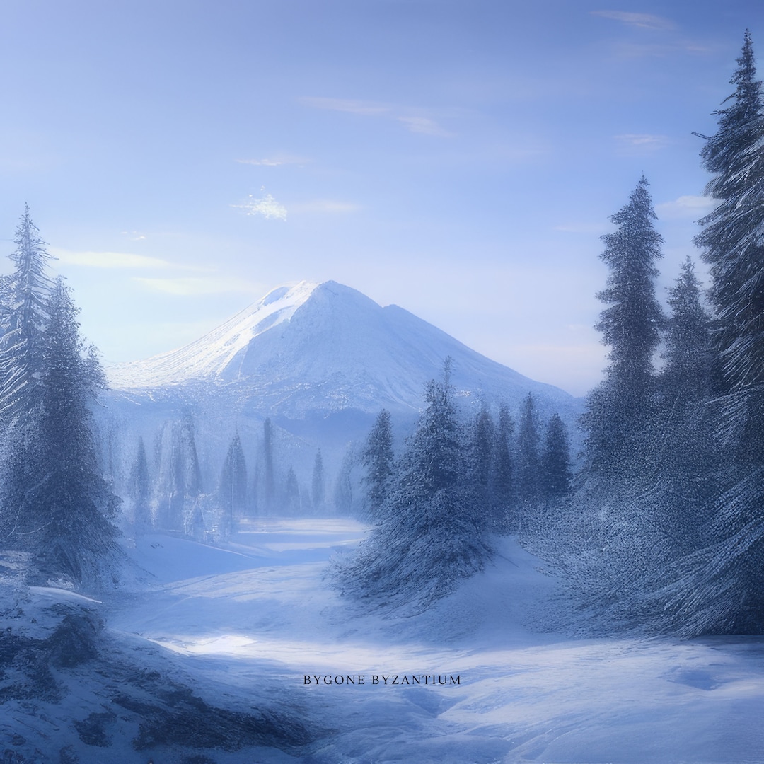 Fresh Winter Snow / Printable Landscape Wall Art / Digital Download ...