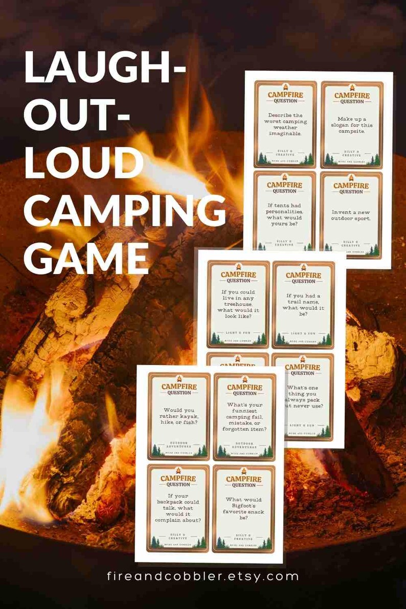 Would You Rather Camp Game Printable Camping Questions for Kids ...