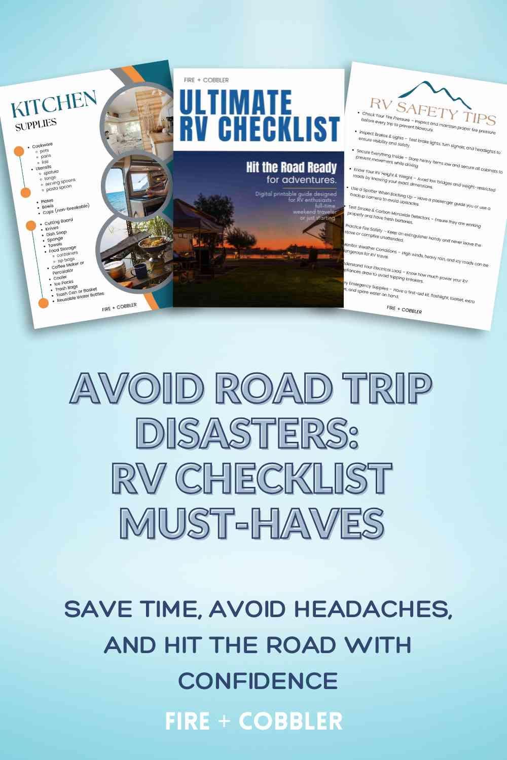 Ultimate RV Checklist: Digital Printable Camper Prep Guide (digital ...