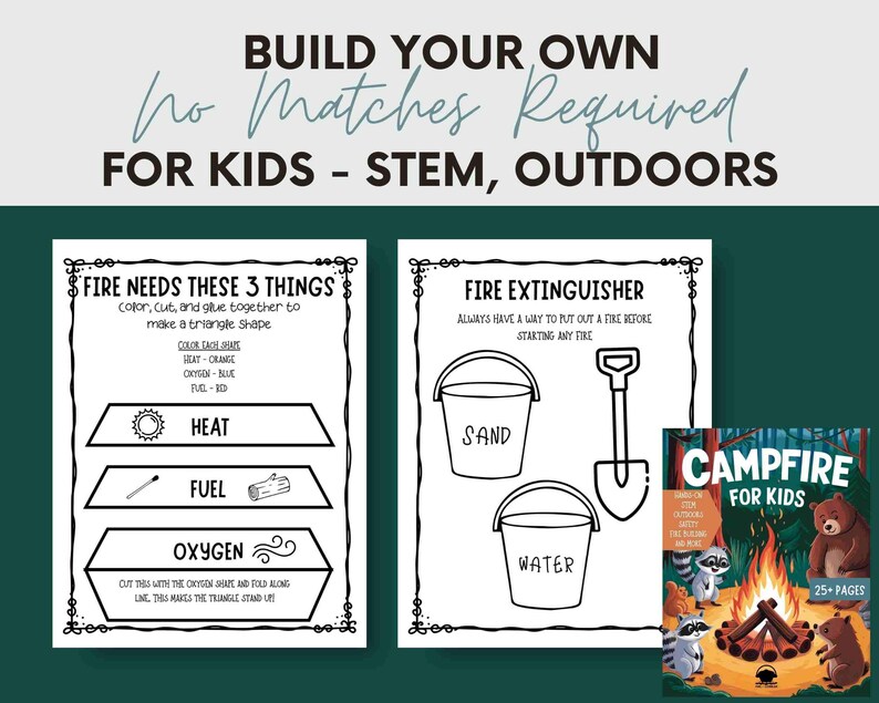 Campfire Craft for Kids: Fire Safety STEM Activity (PDF Download) - Etsy