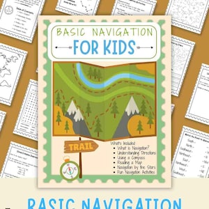 Navigation Skills Activity Workbook for Kids Map Reading Compass ...