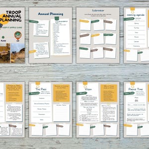 Annual Planning Guide Scout Troop Program Checklist Calendar Event Plan ...