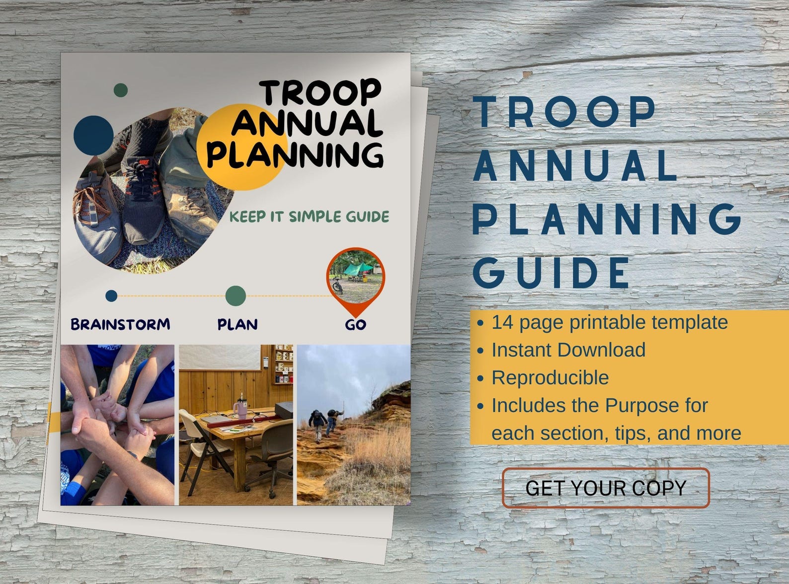 Annual Planning Guide Scout Troop Program Checklist Calendar Event Plan ...