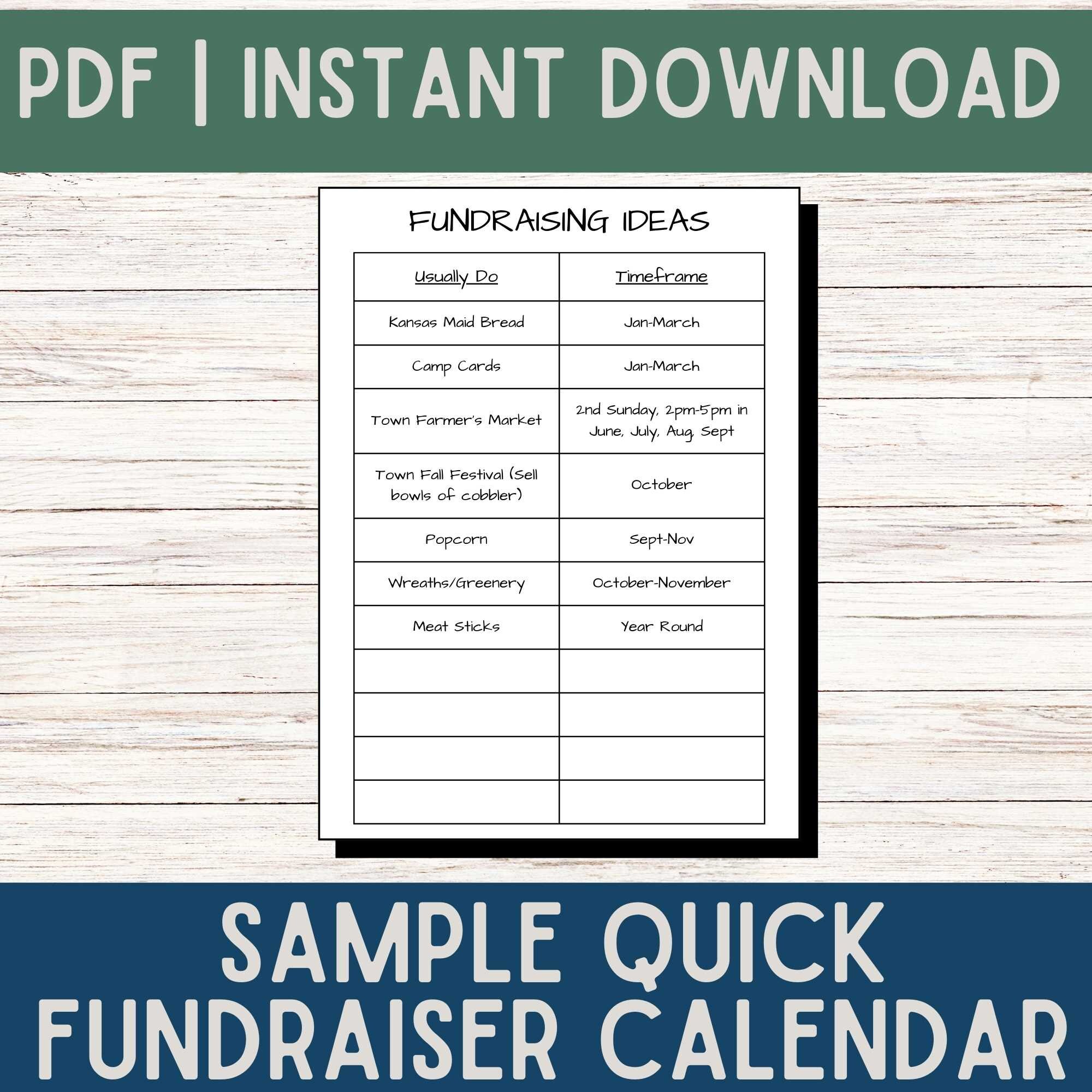 Fundraising Booth Guide for Troop Unit Ideas Youth Event Plan for Any ...