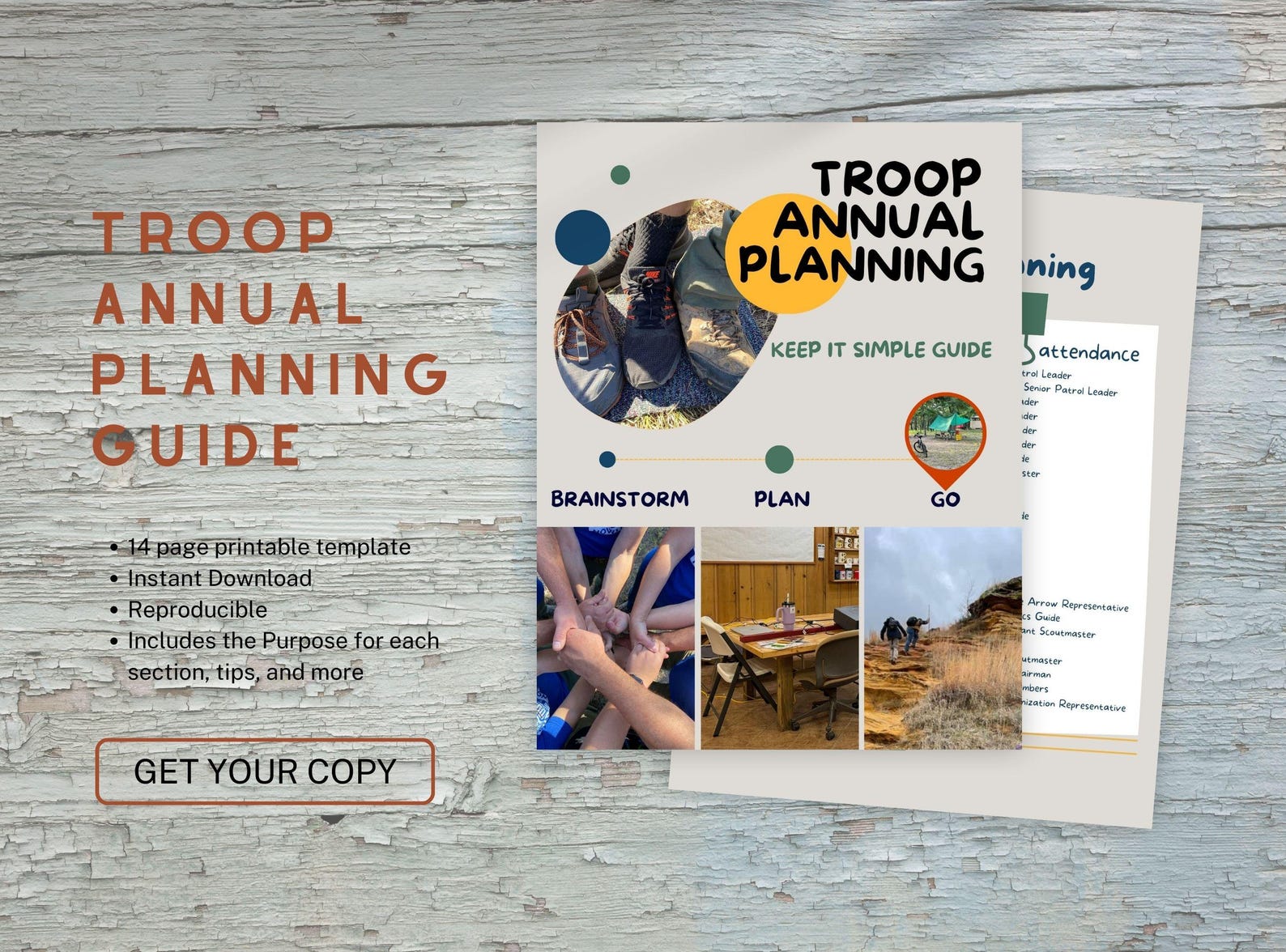 Annual Planning Guide Scout Troop Program Checklist Calendar Event Plan ...