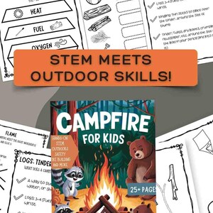 Campfire for Kids PDF Download | Fire Safety STEM Activity | Camping ...