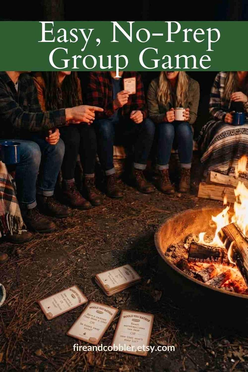 Would You Rather Camp Game Printable Camping Questions for Kids ...