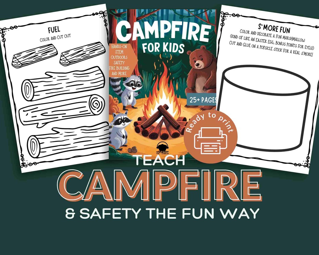 Campfire Craft for Kids: Fire Safety STEM Activity (PDF Download) - Etsy