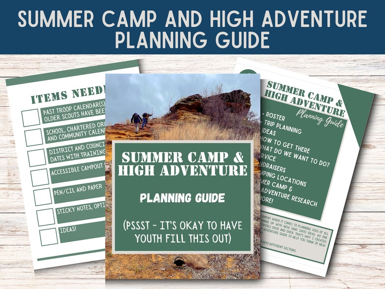 Summer Camp High Adventure Planning Guide Travel Activities Destination Trip Program Budget ...