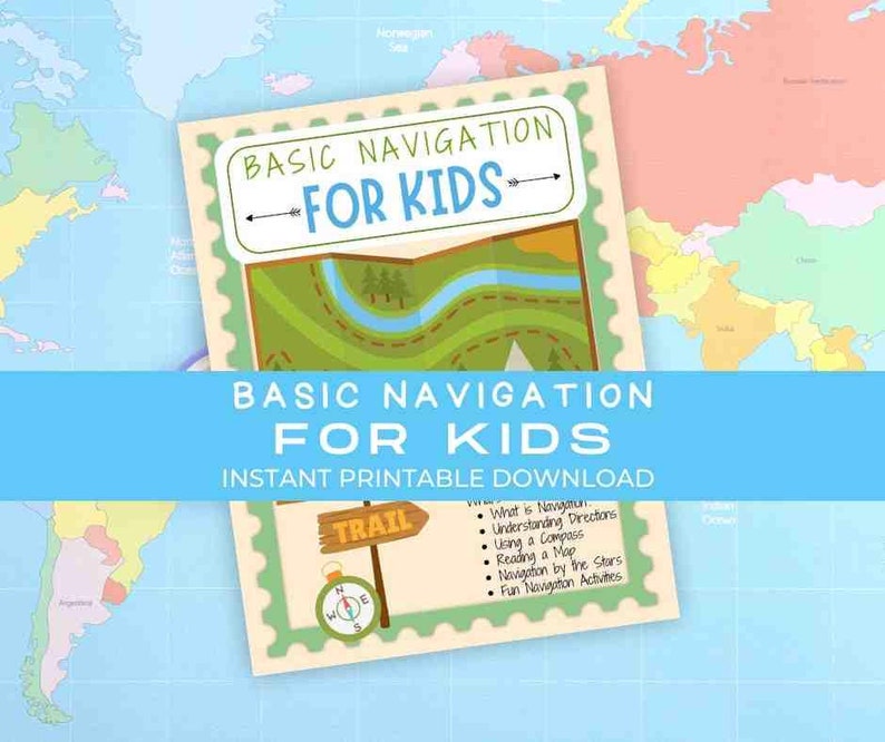 Navigation Skills Activity Workbook for Kids: Map Reading & Orienteering (PDF Printable) - Etsy