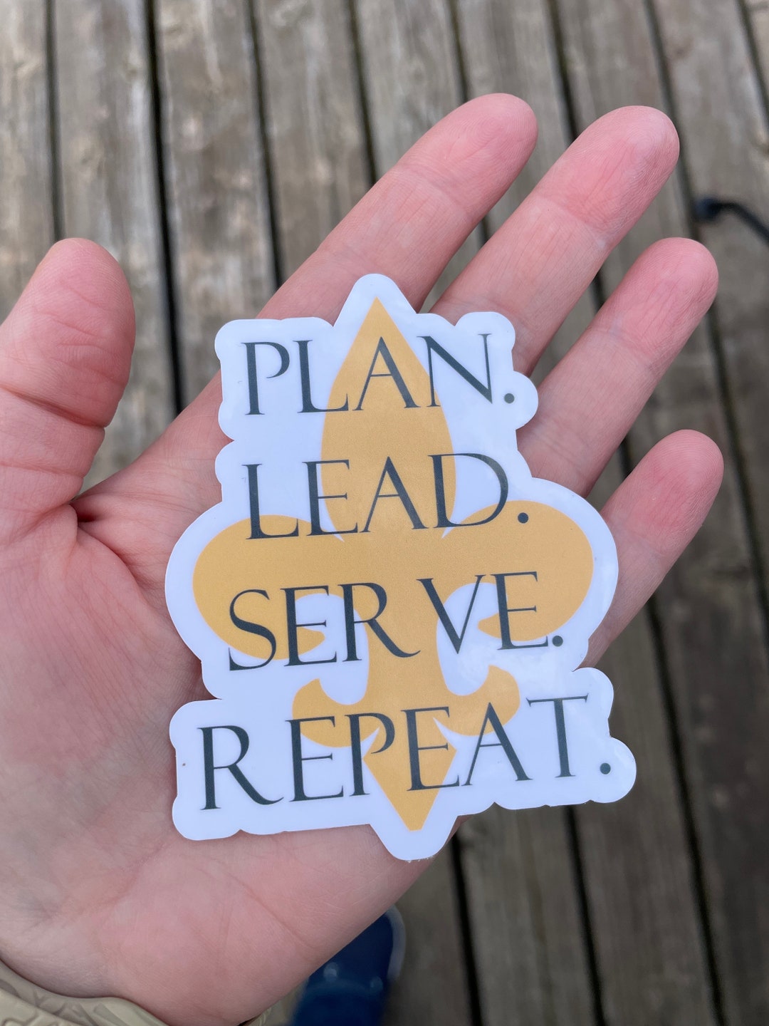 Plan Lead Serve Repeat Sticker Leader Motivational Inspirational Laptop ...
