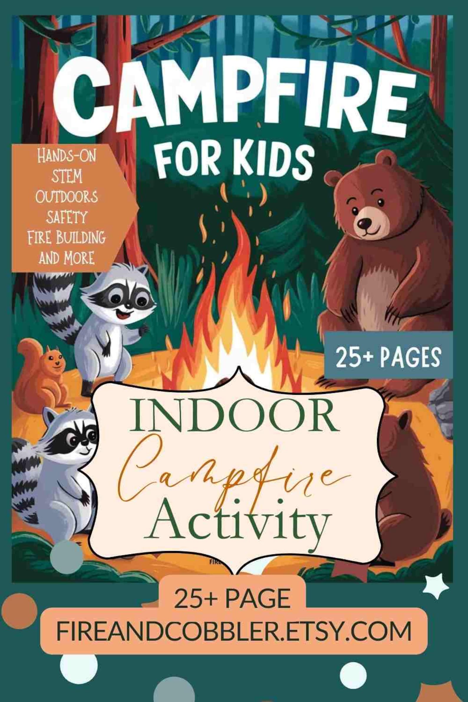 Campfire for Kids PDF Download | Fire Safety STEM Activity | Camping ...