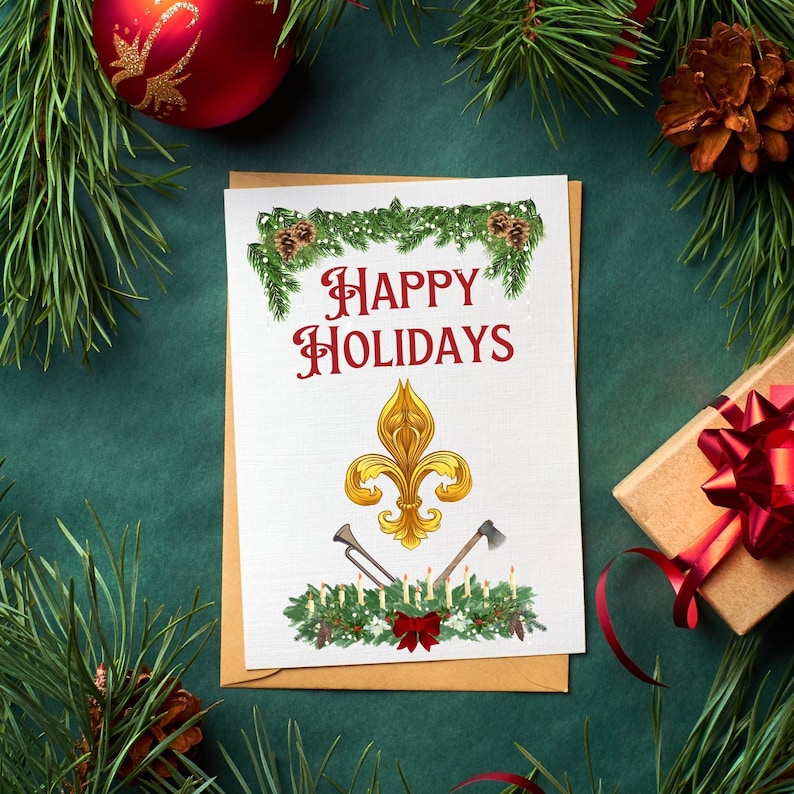 Scout Printable Holiday 3 Card Bundle Scout Leader Appreciation Troop ...