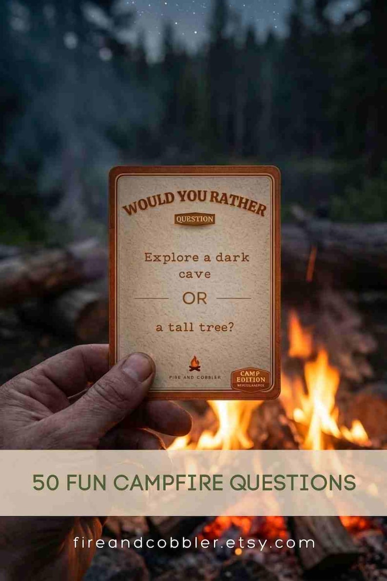 Would You Rather Camp Game Printable Camping Questions for Kids ...