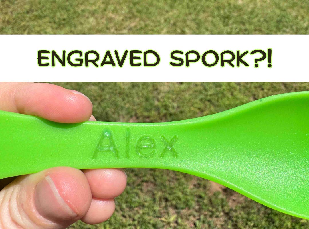 Personalized Camping Spork: Custom Engraved Lightweight Utensil - Etsy