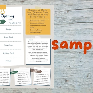 Annual Planning Guide Scout Troop Program Checklist Calendar Event Plan ...