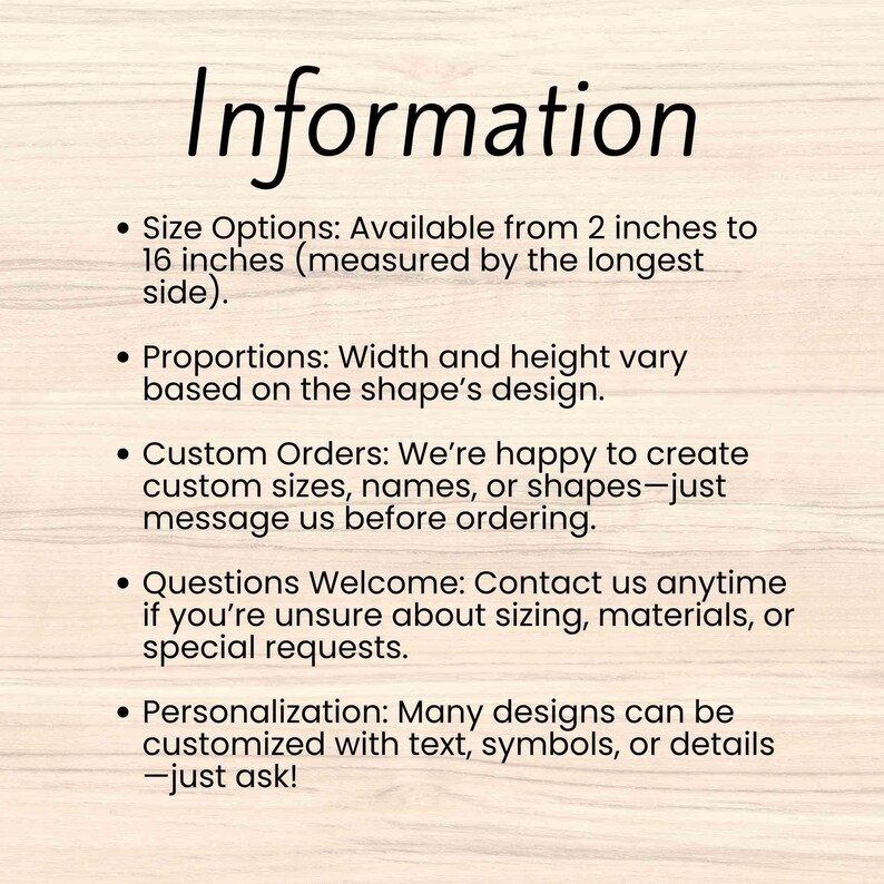 Custom Wood Cutouts Laser Cut Shapes Personalized Names Signs Crafts ...