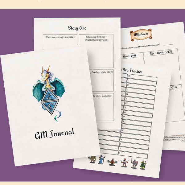 Dungeons and Dragons NPC Notepad Dungeon Master Memopad NPC Stat Sheet ...