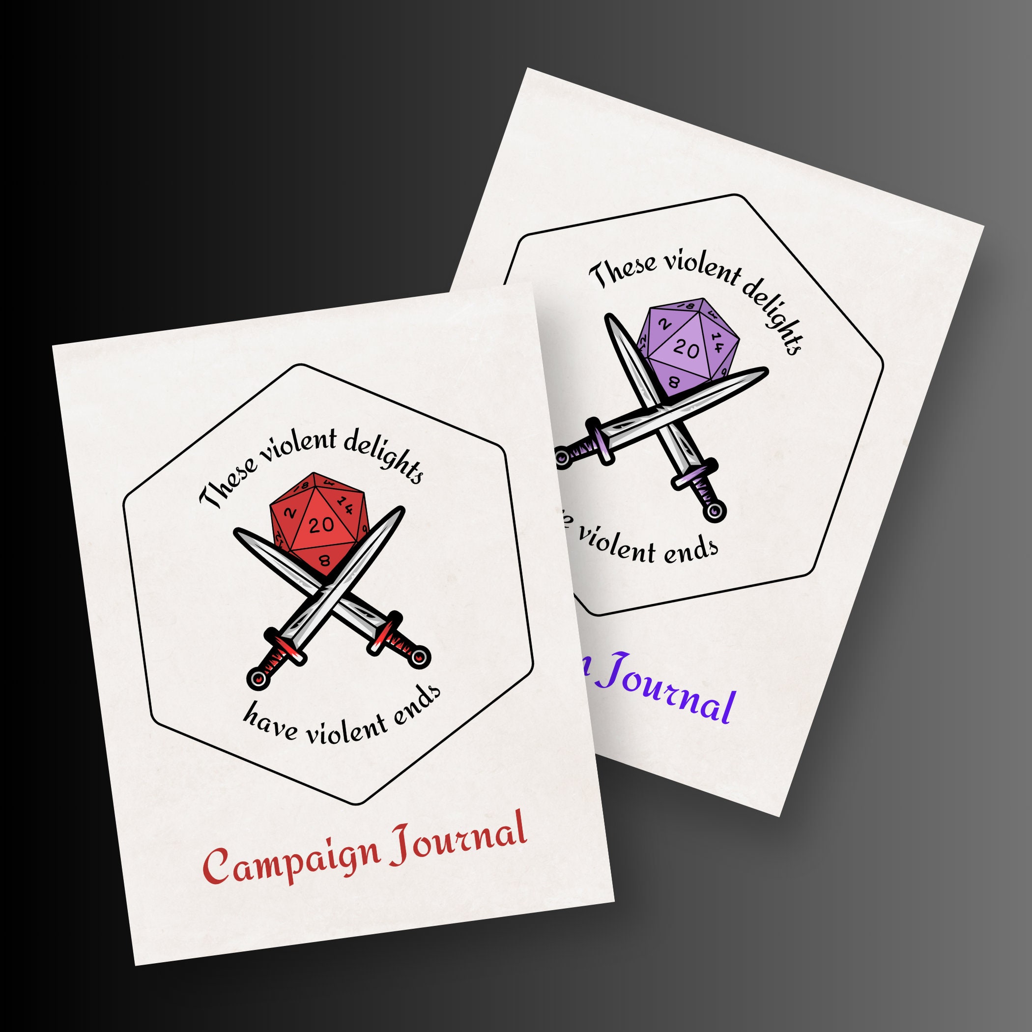 Printable 5E Compatible Campaign Journal for Players, Violent Delights ...