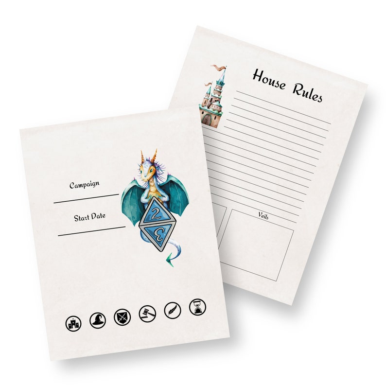 Digital 5E Compatible Campaign Journal With Hyperlinks for Note Taking ...