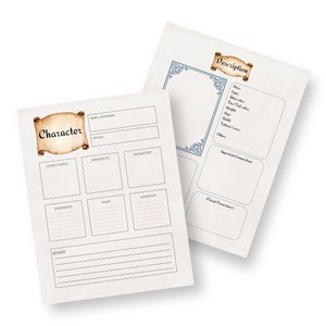 Printable 5E Compatible Campaign Journal for Players (parchment, White ...