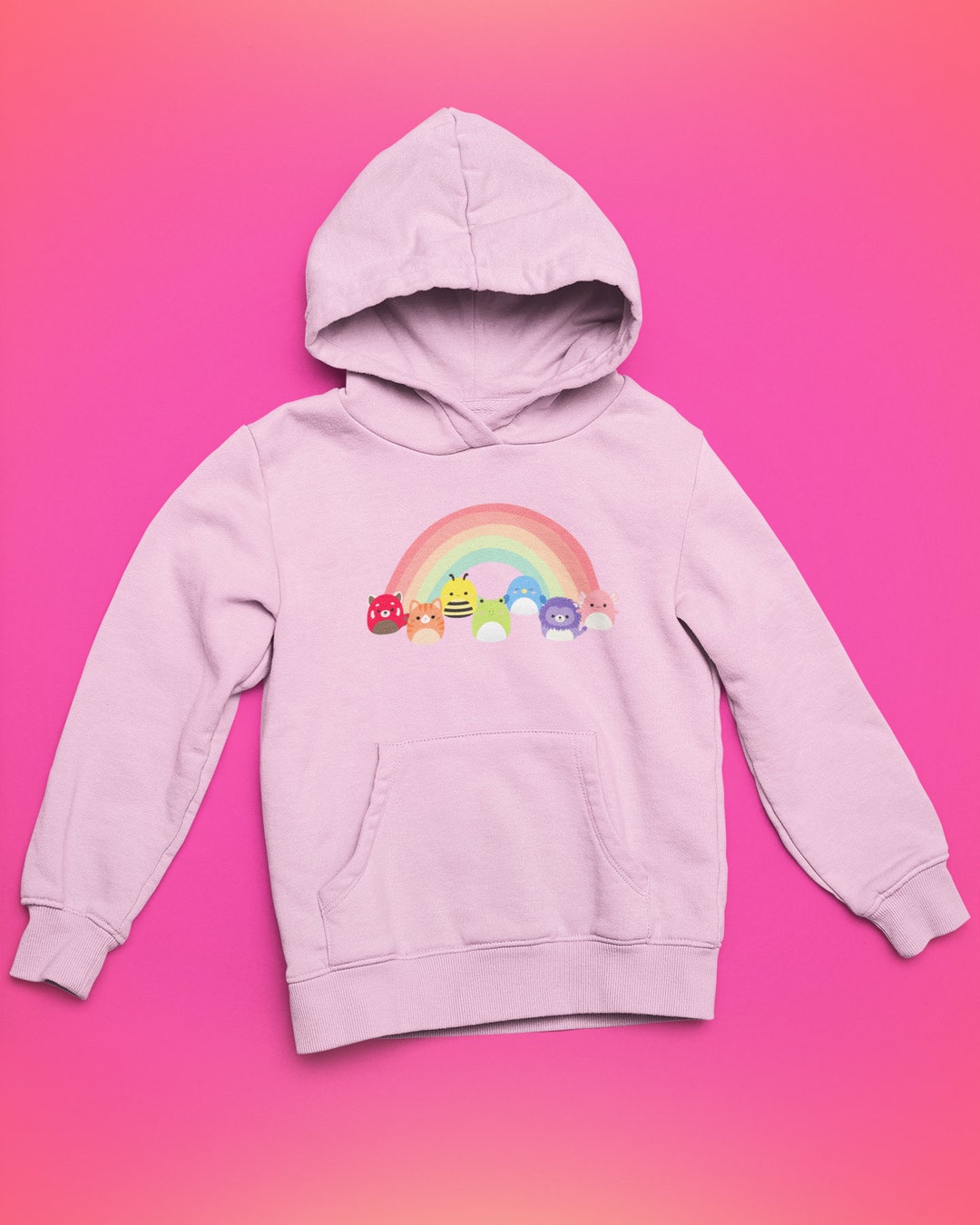 Kids Squishmallow Rainbow Hoodie Sweatshirt - Etsy