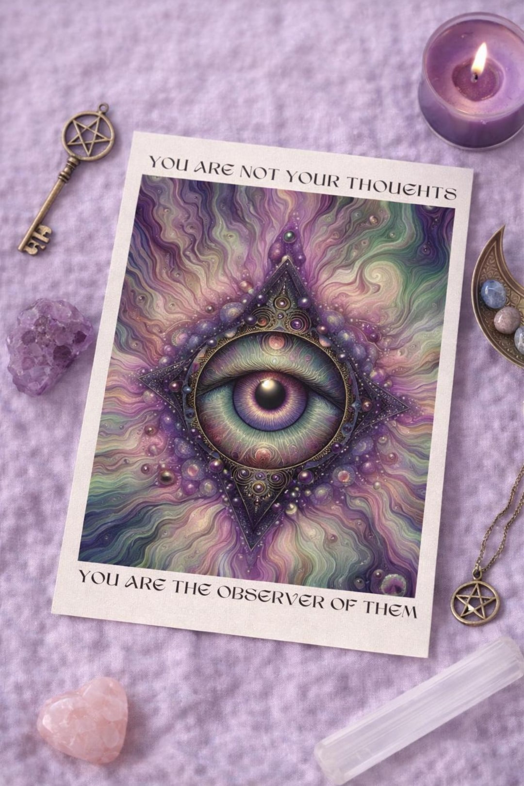 Third Eye Art Print | Mystical Esoteric Illustration, A5 Wall Decor - Etsy
