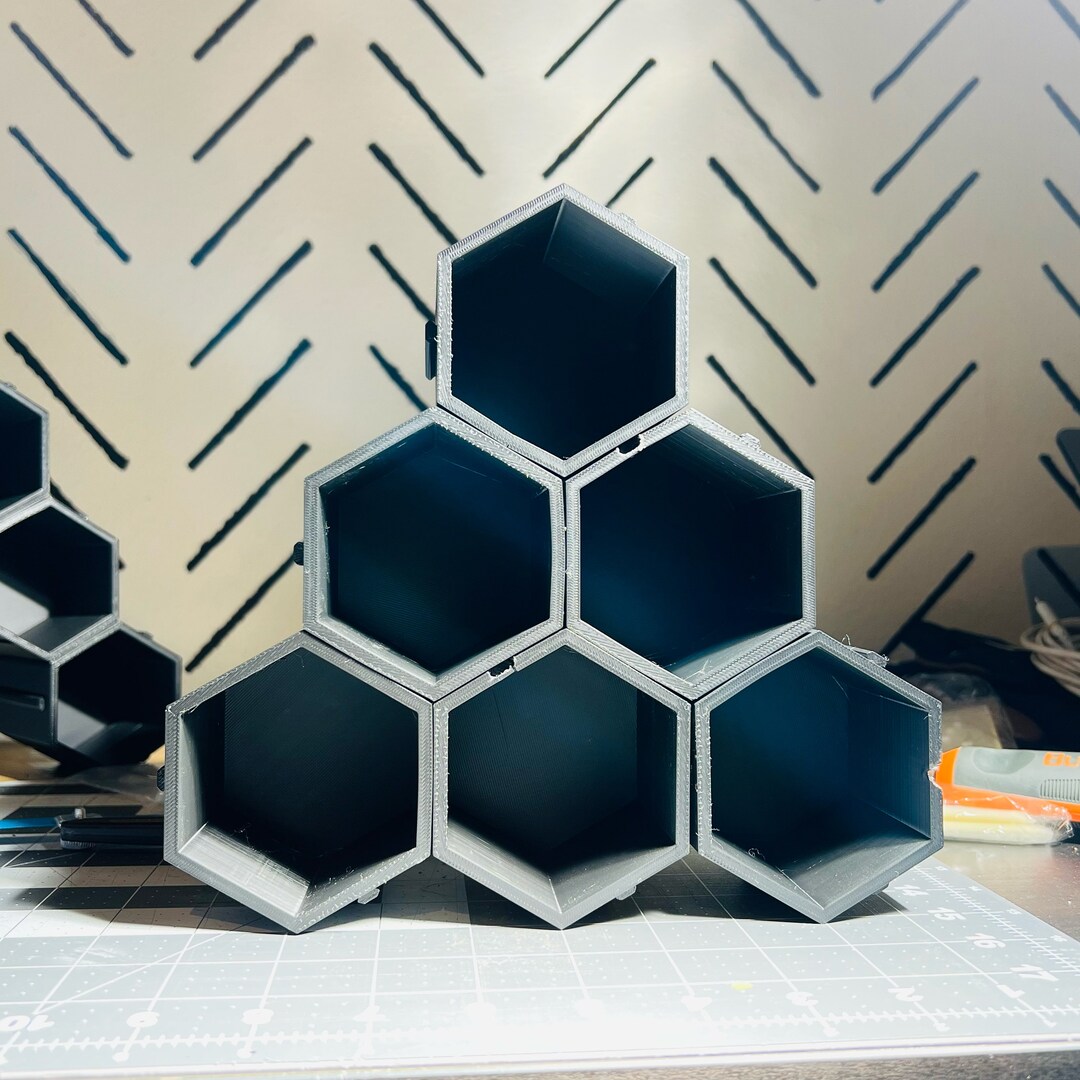 Hexagonal Box Stack Organizer Rack Shelves Modular Hexagonal - Etsy UK