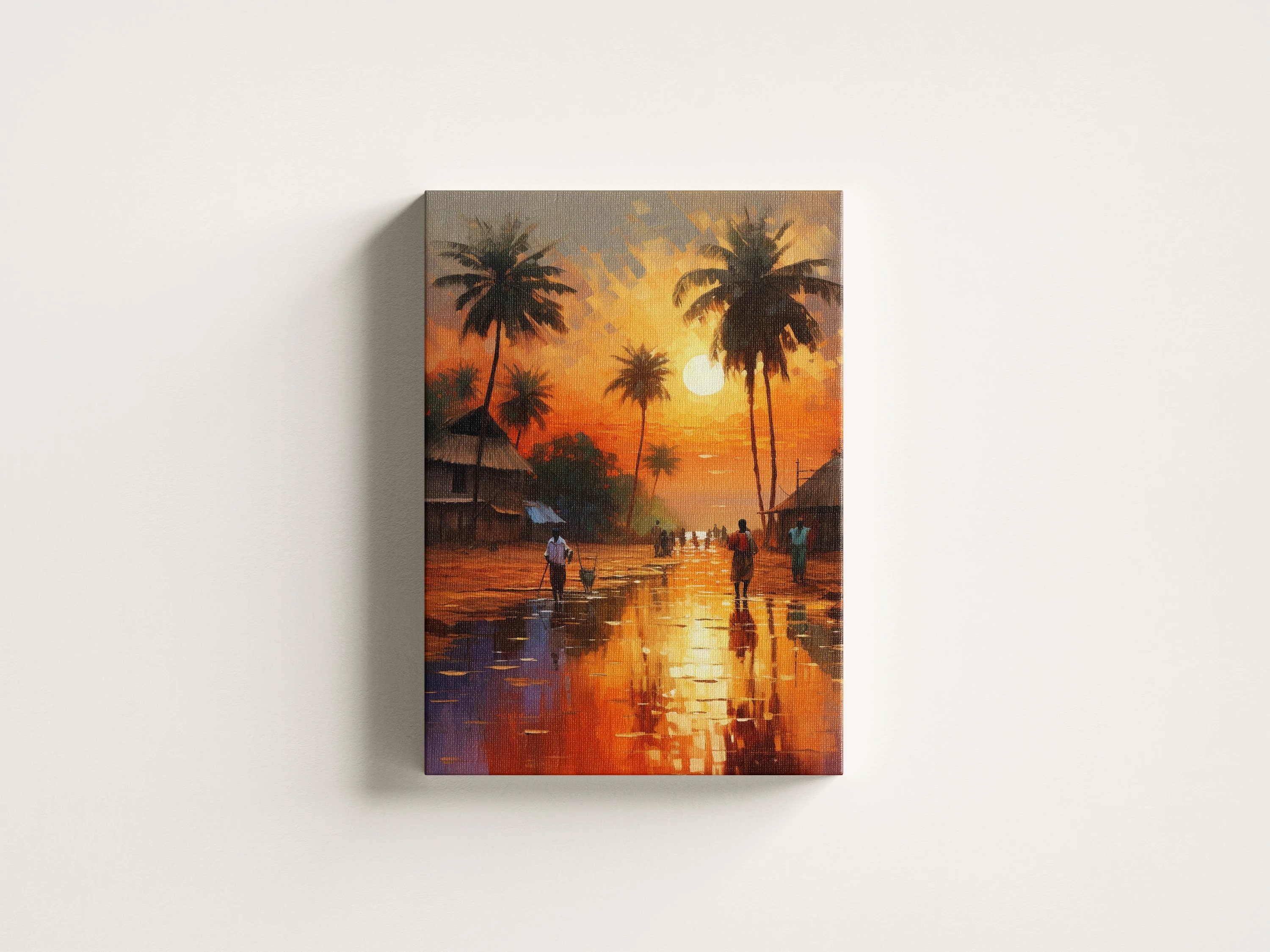 Sunset in the Village - Etsy