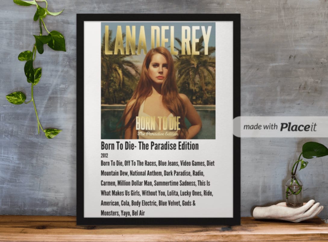 Lana Del Rey Printable Posters, Instant Download, Music Wall Art ...