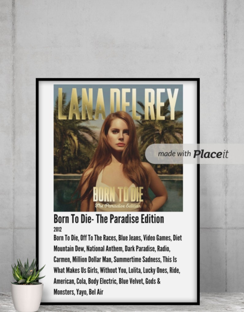 Lana Del Rey Printable Posters, Instant Download, Music Wall Art ...