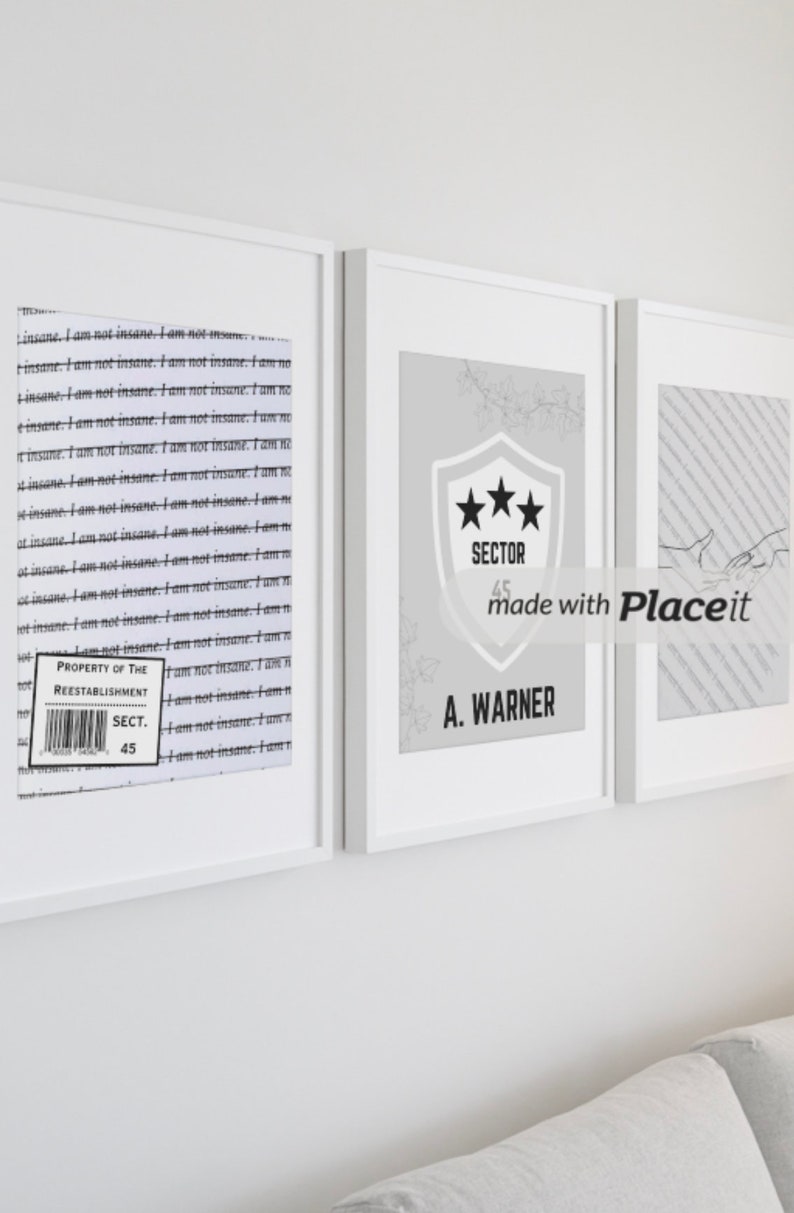 Downloadable Shatter Me Posters, Set of 5, Instant Prints, Booktok ...