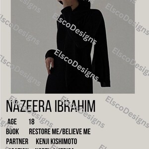 Shatter Me Kenji and Nazeera Posters, Set of 4, Instant Download ...