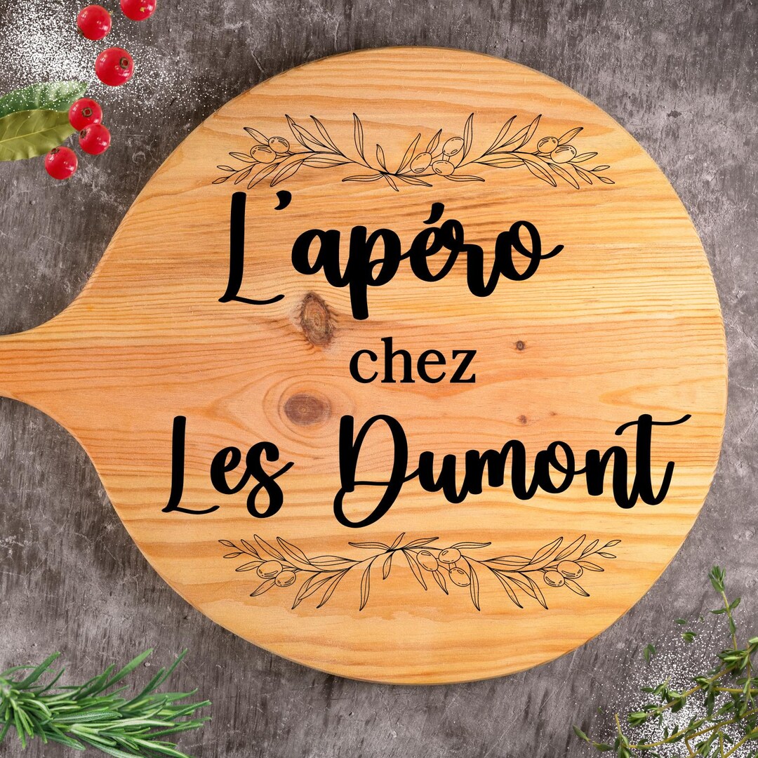 Personalized Cutting Board Customizable Aperitif Board With Your Text ...