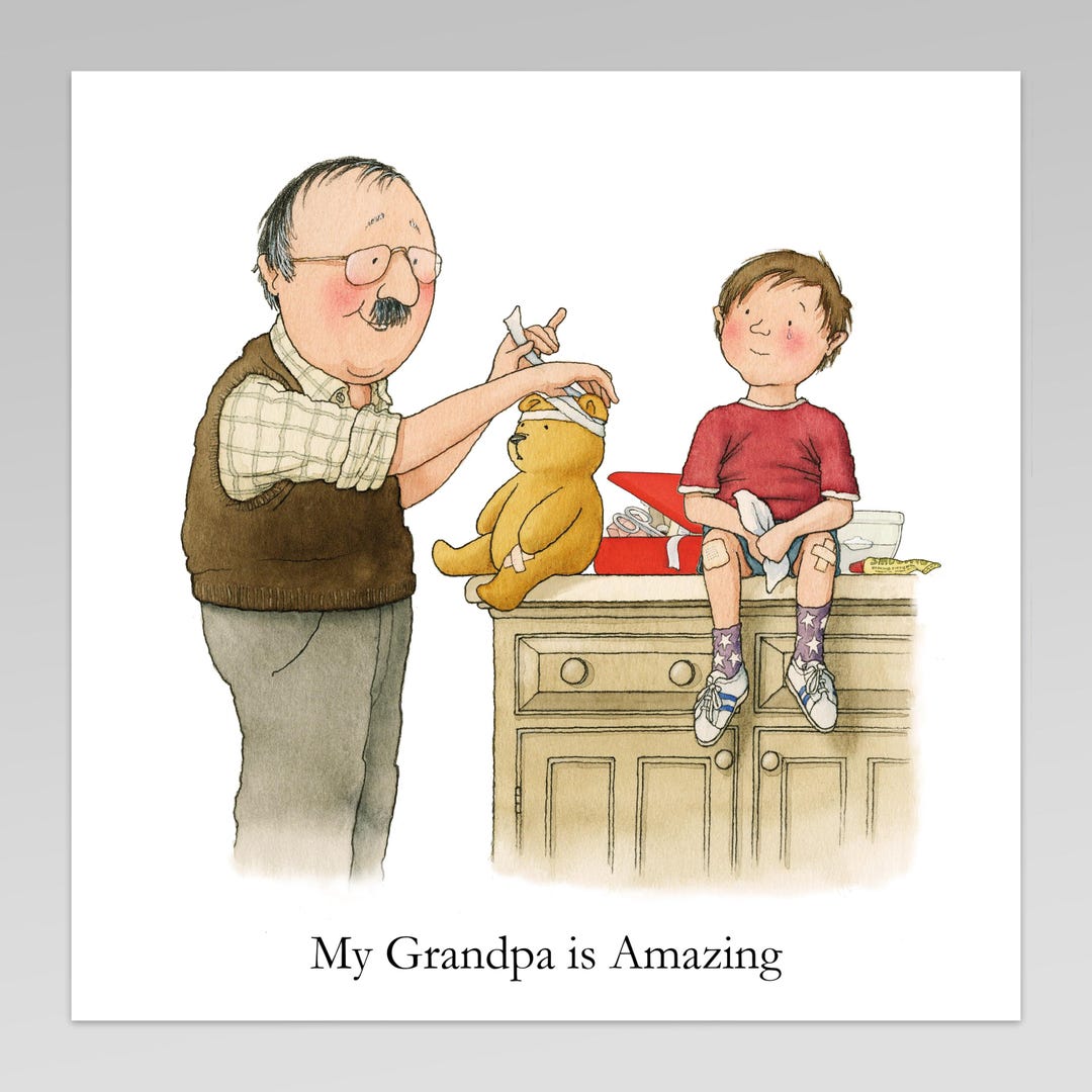 My Grandpa is Amazing "first Aid" A3 Width Print - Etsy UK
