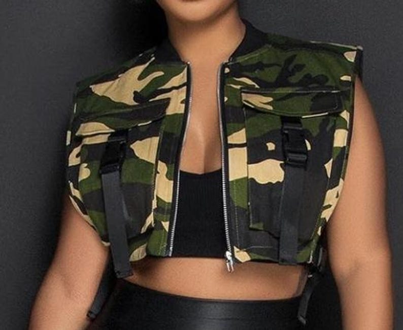 Custom Bling Chris Brown and Usher Tour Crop Vest Jacket, R&B Tour ...