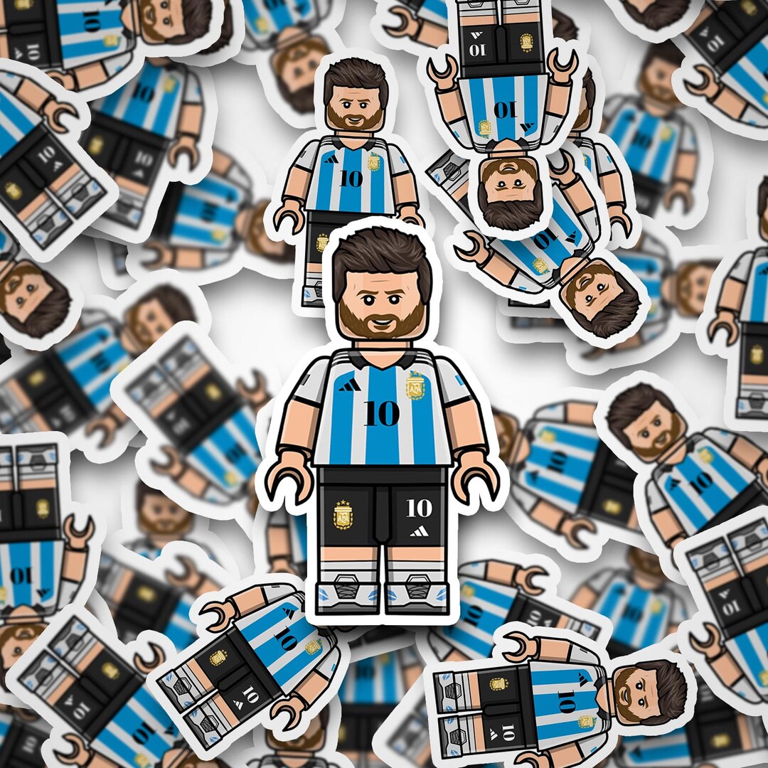 Lego Lionel Messi Sticker Lego Argentina Sticker - Etsy