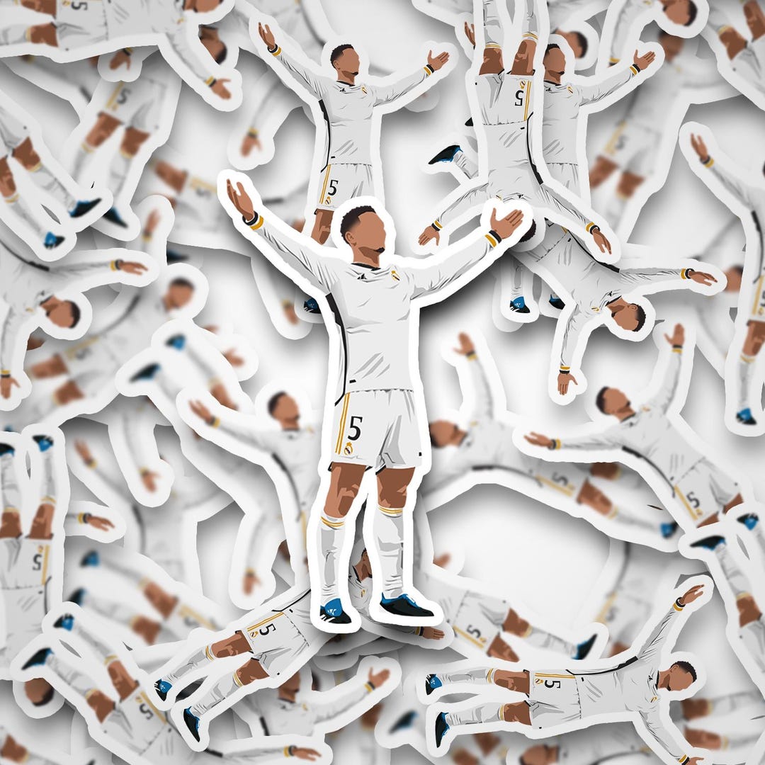 Jude Bellingham Sticker Real Madrid Sticker - Etsy