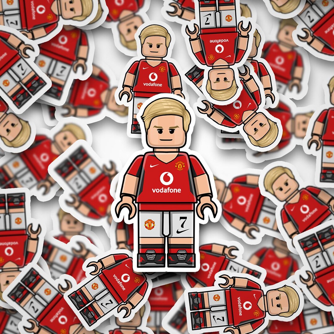 David Beckham Sticker Lego Magnet Manchester United - Etsy UK