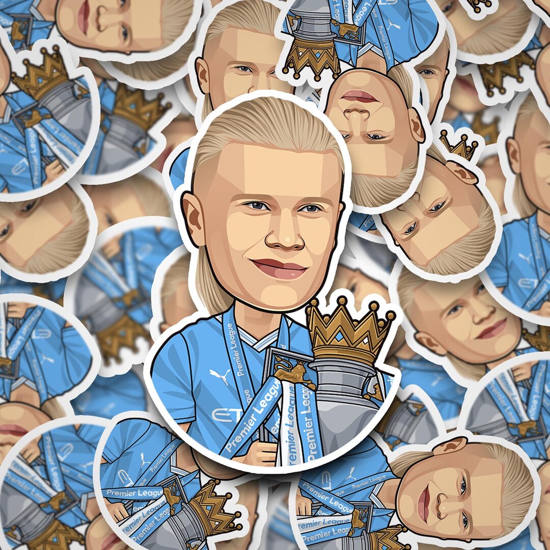 Erling Haaland Sticker Magnet Manchester City - Etsy