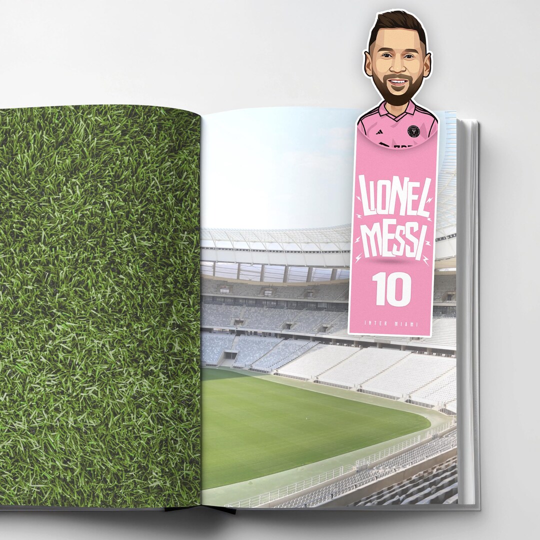 Lionel Messi Football Football Bookmark Inter Miami Soccer Gift - Etsy