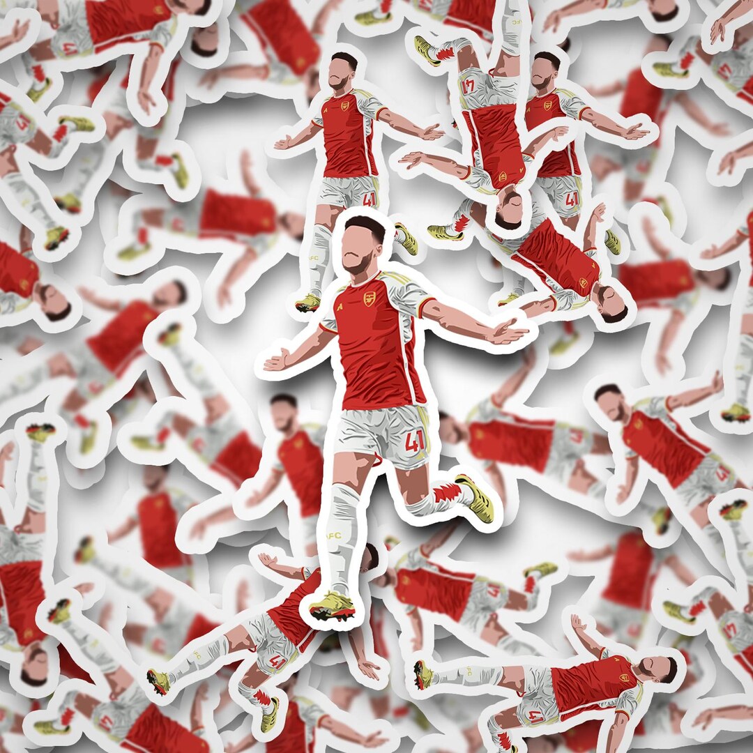Declan Rice Sticker Arsenal FC Sticker - Etsy