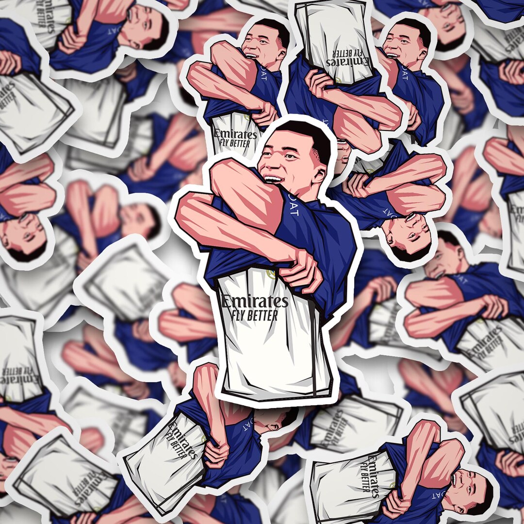 Kylian Mbappe Sticker PSG Sticker Real Madrid Sticker - Etsy