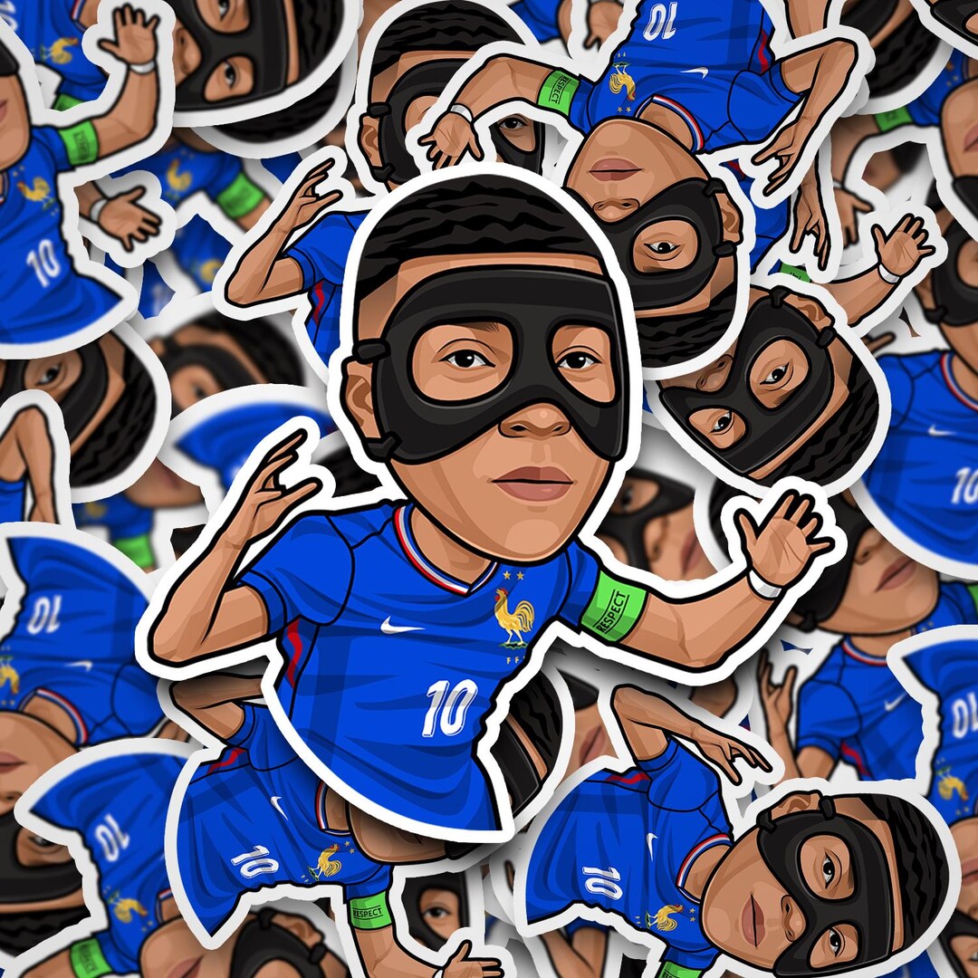 Kylian Mbappe Sticker Magnet France Football Real Madrid - Etsy